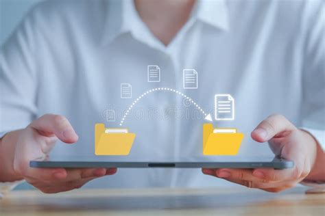 transfer file of data between folder virtual document loading to