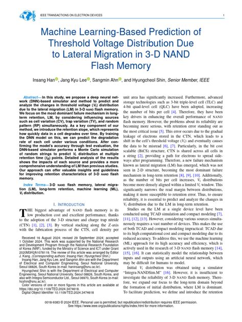 Machinelearning Basedpredictionofthresholdvoltagedistributionduetolateralmigrationin