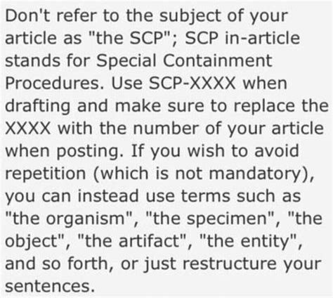 Scp Template 2 0 Wiki Scp Foundation Rp Amino