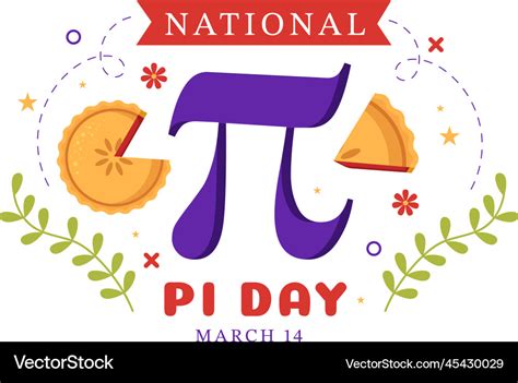 world pi day with mathematical constants greek vector image