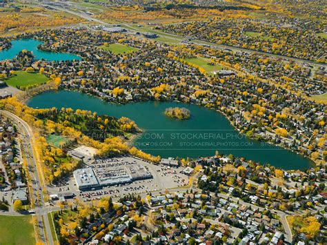 Aerial Photo Lake Bonavista Calgary