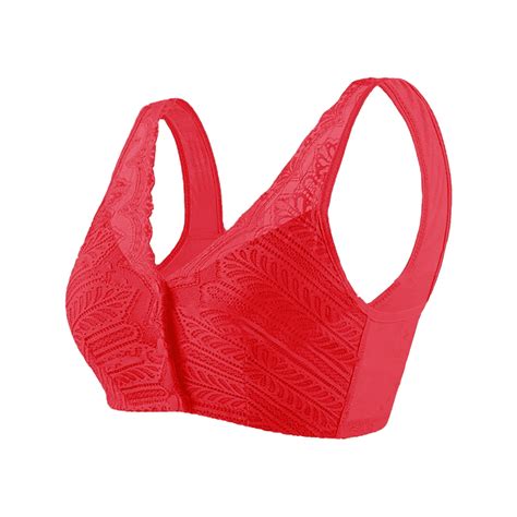 Women Push Up Front Closure Bras For Sagging Breasts Lift Front Open