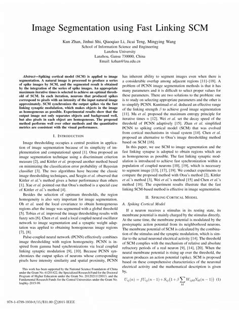 Pdf Image Segmentation Using Fast Linking Scm