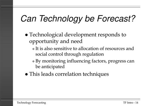 PPT Technology Forecasting PowerPoint Presentation Free Download ID