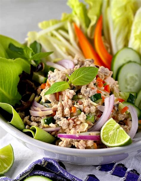 Flavorful Thai Chicken Larb Recipe With Lime Dressing The Newlywed