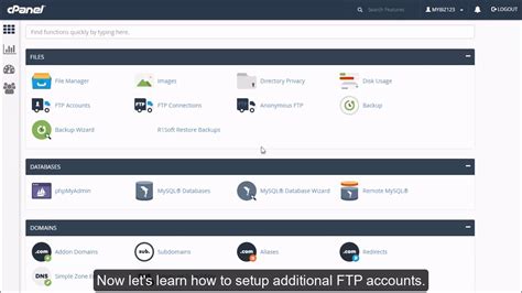 How To Create Additional Ftp Accounts In Cpanel Video