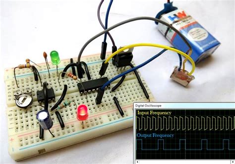 Frequency Divider Circuit Diagram Using 555 Timer And Cd4017