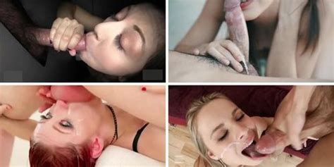 Sloppy Cock Sucking And Cum Split Screen Sissy Brainwash