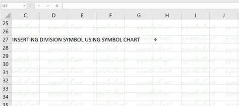 Seven Ways To Insert Division Divide Symbol In Excel With Examples