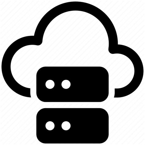 data database server network storage cloud computing icon