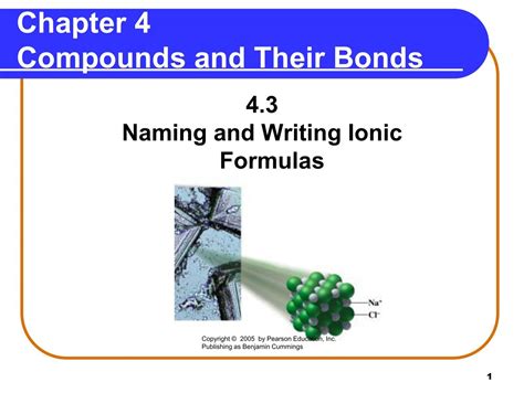Ionic Formulas And Naming PowerPoint