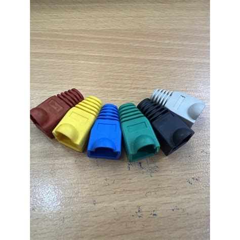 RJ Connector Hood Boots For RJ45 Cat 6 Plug Shopee Malaysia