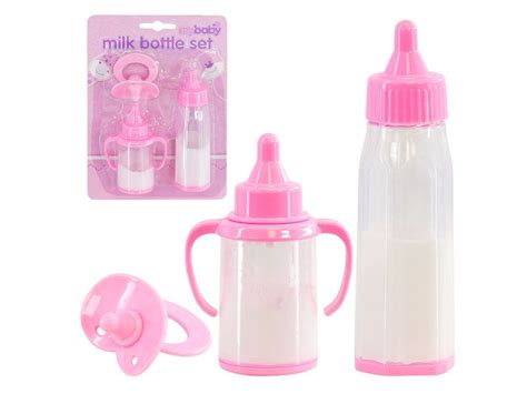 Bibi Doll Magic Milk Bottle Cup And Pacifier Dummy 3 Piece Doll
