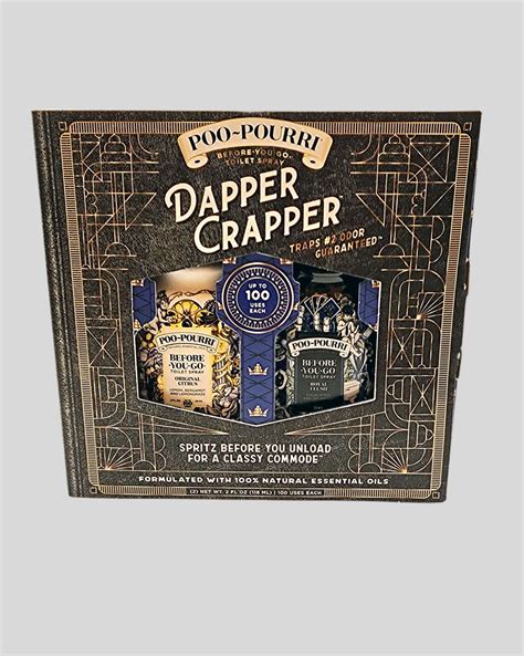 Dapper Crapper 2 Pc Boxed T Set By Poo Pourri Bones And Rattles