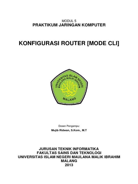 Modul 5 Konfigurasi Router Mode Cli Pdf