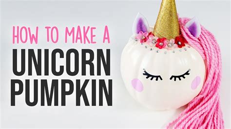 DIY Unicorn Pumpkin Tutorial YouTube