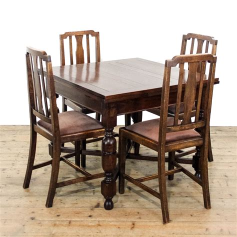 Vintage Oak Extendable Dining Table M 6164a Penderyn Antiques