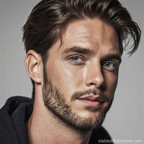 Handsome Guy Portrait Stable Diffusion Online