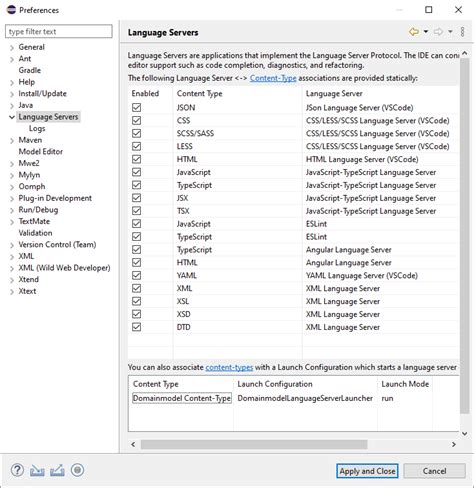 Xtext LSP Support