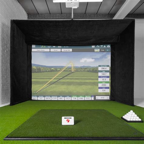 Golfbays Lux Golf Simulator Hitting Enclosure Golfbaysusa