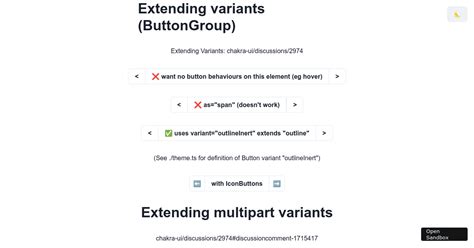 Chakra Ui Extend Variant Button Group Codesandbox