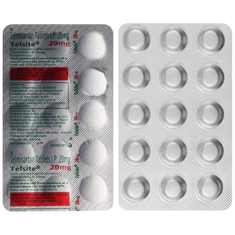 Telsite 20mg Tablet View Usage Side Effects Price And Subtitute Egmedi