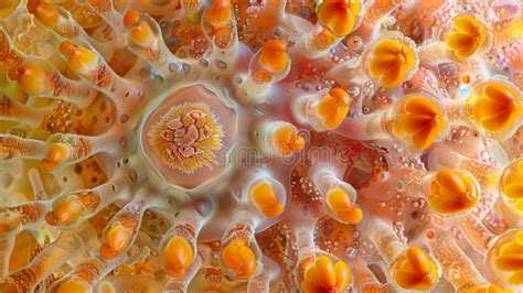 Under High Magnification The Internal Structure Of A Pollen Grain Can