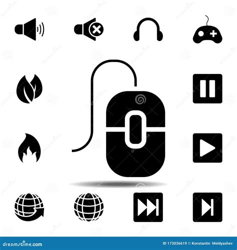 Computer Mouse Icon Simple Glyph Vector Element Of Web Minimalistic Icons Set For Ui And Ux