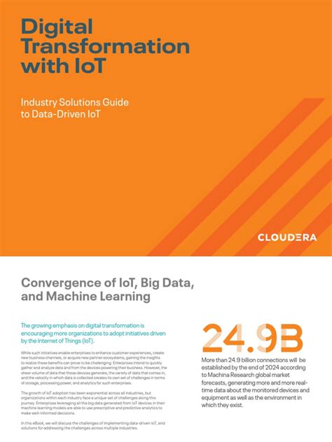 Digital Transformation With Iot Industry Solutions Guide To Data