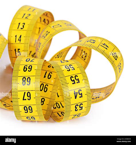 Measuring tape isolated on white background Stock Photo - Alamy