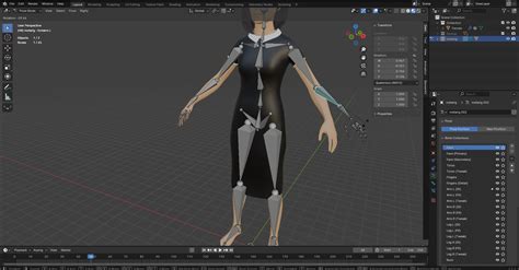 Rigging How To Apply Rig Properly So That The Model Moves With It Blender Stack Exchange