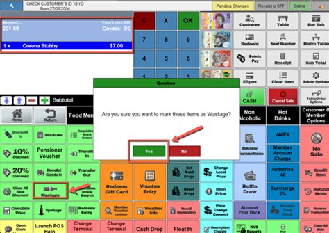 Swiftpos Wastage Function Swiftpos Pos Systems