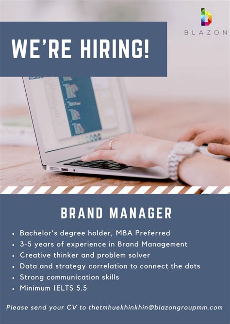 Thet Mhue Khin Khin Vivian On Linkedin Blazongroup Jobopportunity Vacancy