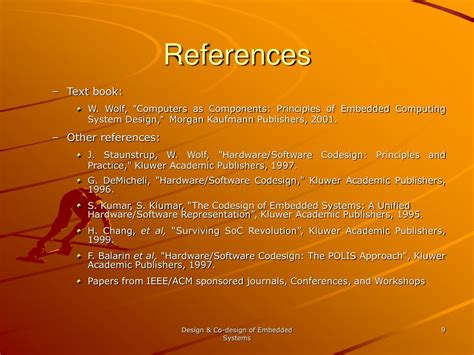 Ppt Design And Co Design Of Embedded Systems Powerpoint Presentation