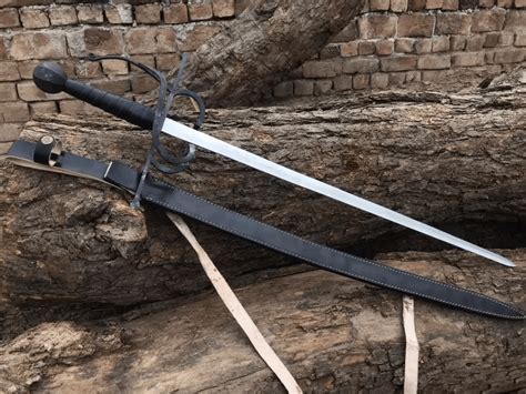 Custom Handmade Carbon Steel Medieval Standard Rapier Sword Inspire