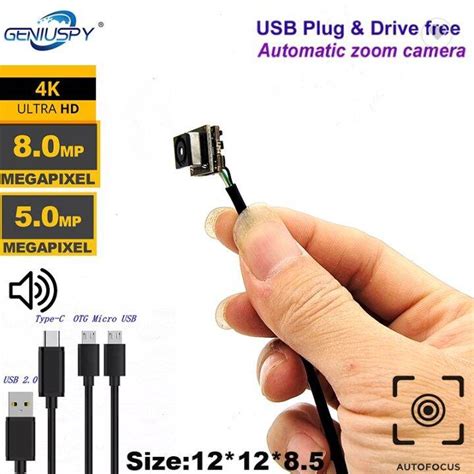 Audio Video Hd 5mp 4k 8mp Usb Camera Auto Focus Micro Uvc Camera Module 500w Mini Af Cctv