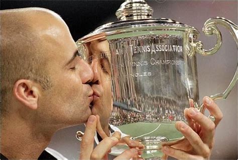Former World No1 Andre Agassi Waits For Us Open Andre Agassi Stefan