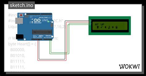 Texte Deroulant Avec Caracteres Wokwi ESP32 STM32 Arduino Simulator