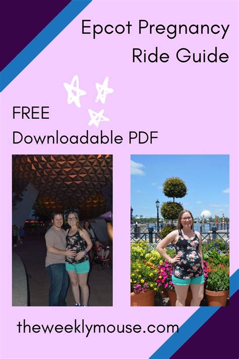 Epcot Pregnant Ride Guide Free Downloadable Pdf Epcot Epcot Rides