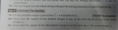 18 find the largest number which divides 546 and 764 leaving remainders