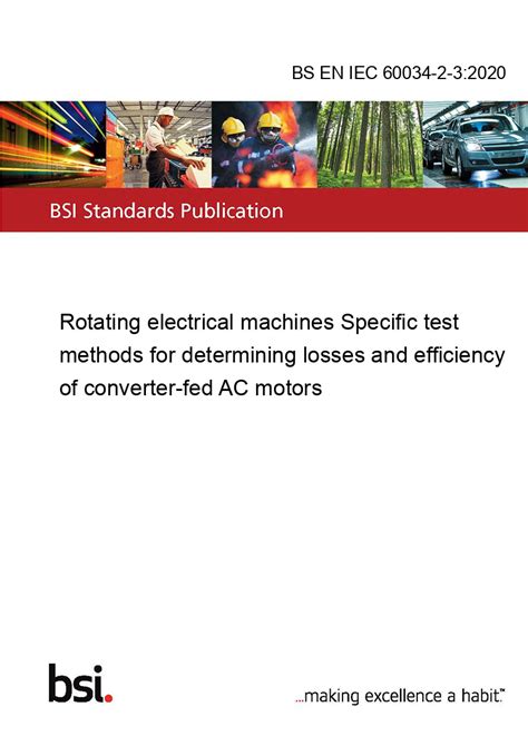 Bs En Iec 60034 2 3 2020 Rotating Electrical Machines Specific Test Methods For Determining
