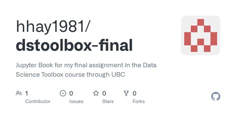 Github Hhay1981dstoolbox Final Jupyter Book For My Final Assignment