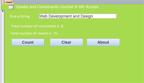Free Programming Source Codes And Computer Programming Tutorials Vowels And Consonants Counter