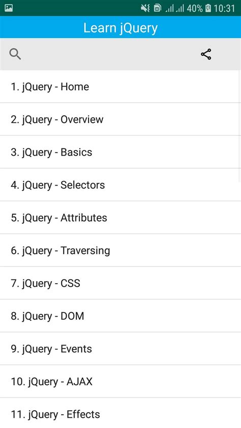 Jquery Tutorials Apk For Android Download
