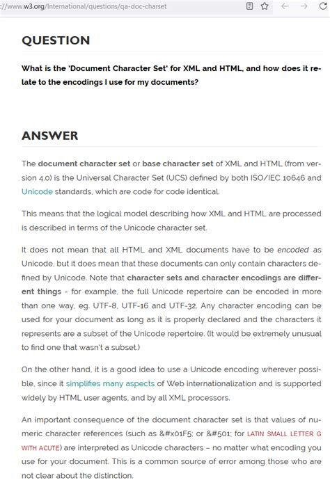 Html Charset And Encoding