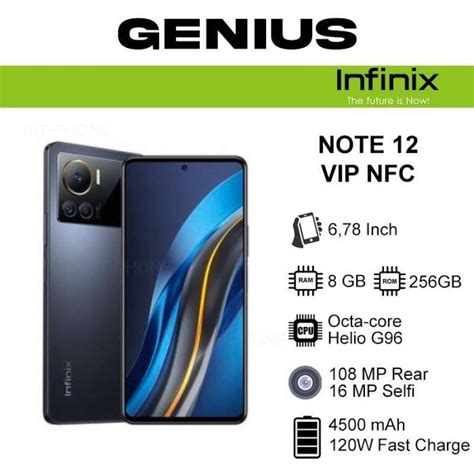 Jual Infinix Note 12 Vip Nfc 8 256 Ram 8gb Internal 256gb Garansi Resmi Di Seller Genius Laptop