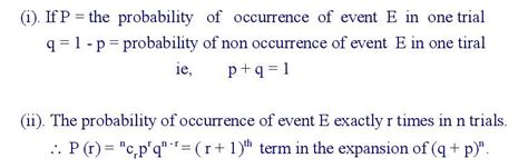Binomial Probability Formula Formula In Maths
