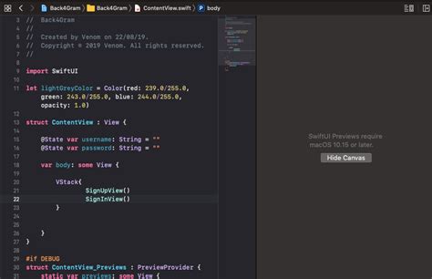 instagram clone using swiftui and graphql