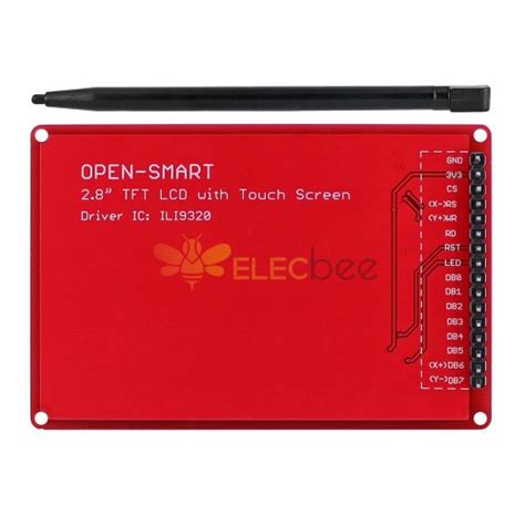 28 Inch Tft Lcd Display Shield Touch Screen Module With Touch Pen For