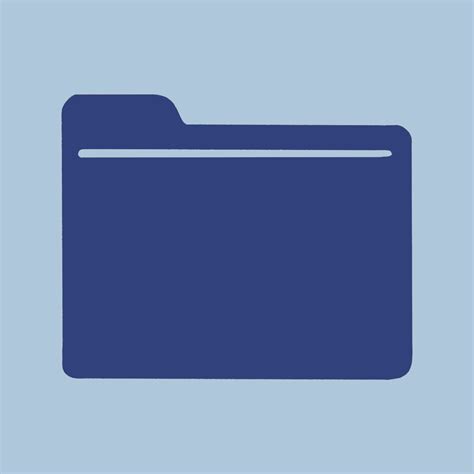custom blue folder app icon